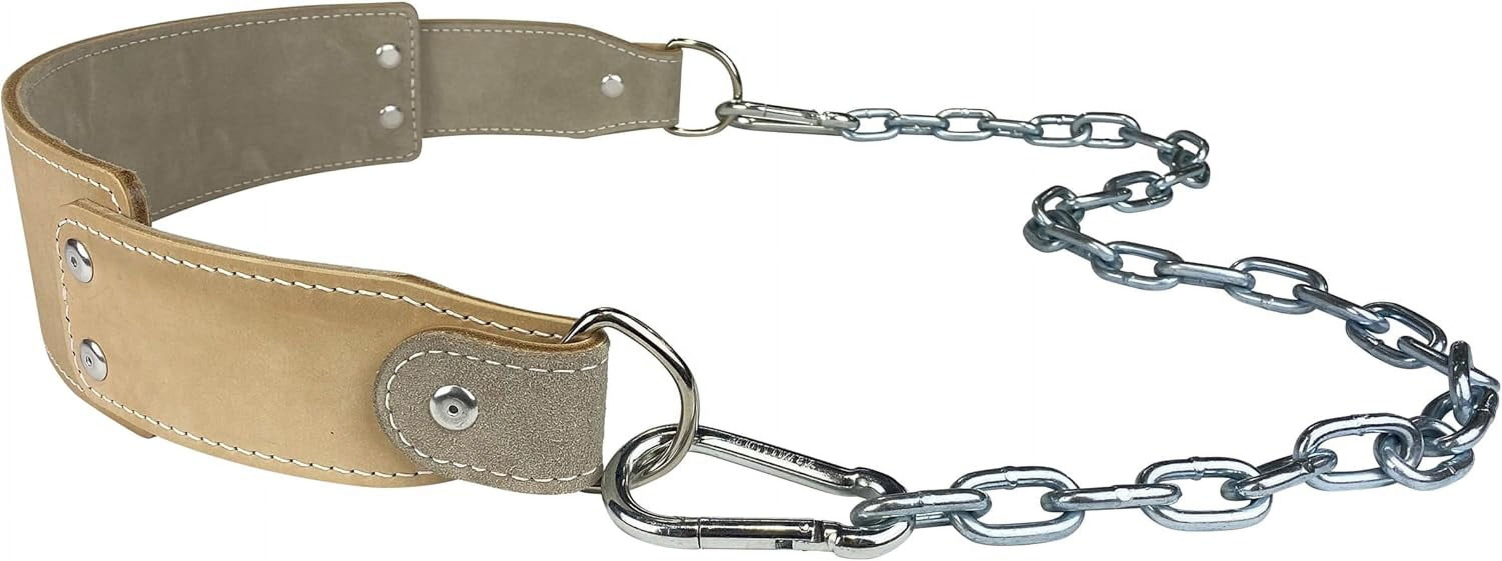 Heavy-Duty Leather Dip Belt with Steel Chain - Ultimate Accessory for ...