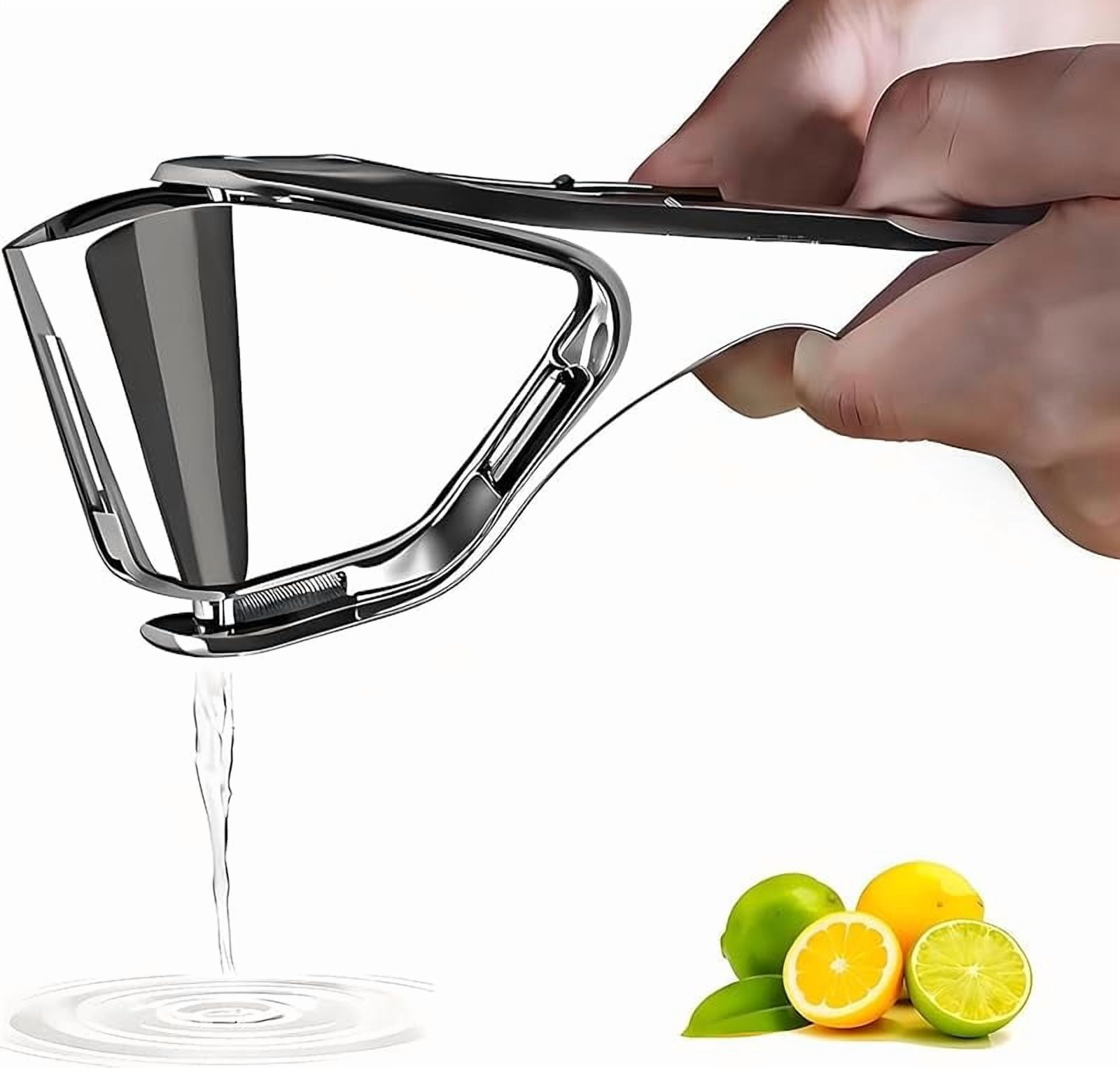 Heavy Duty Lemon Squeezer Stainless Steel - Max Extraction Manual Juicer - Easy Squeeze Fold ...