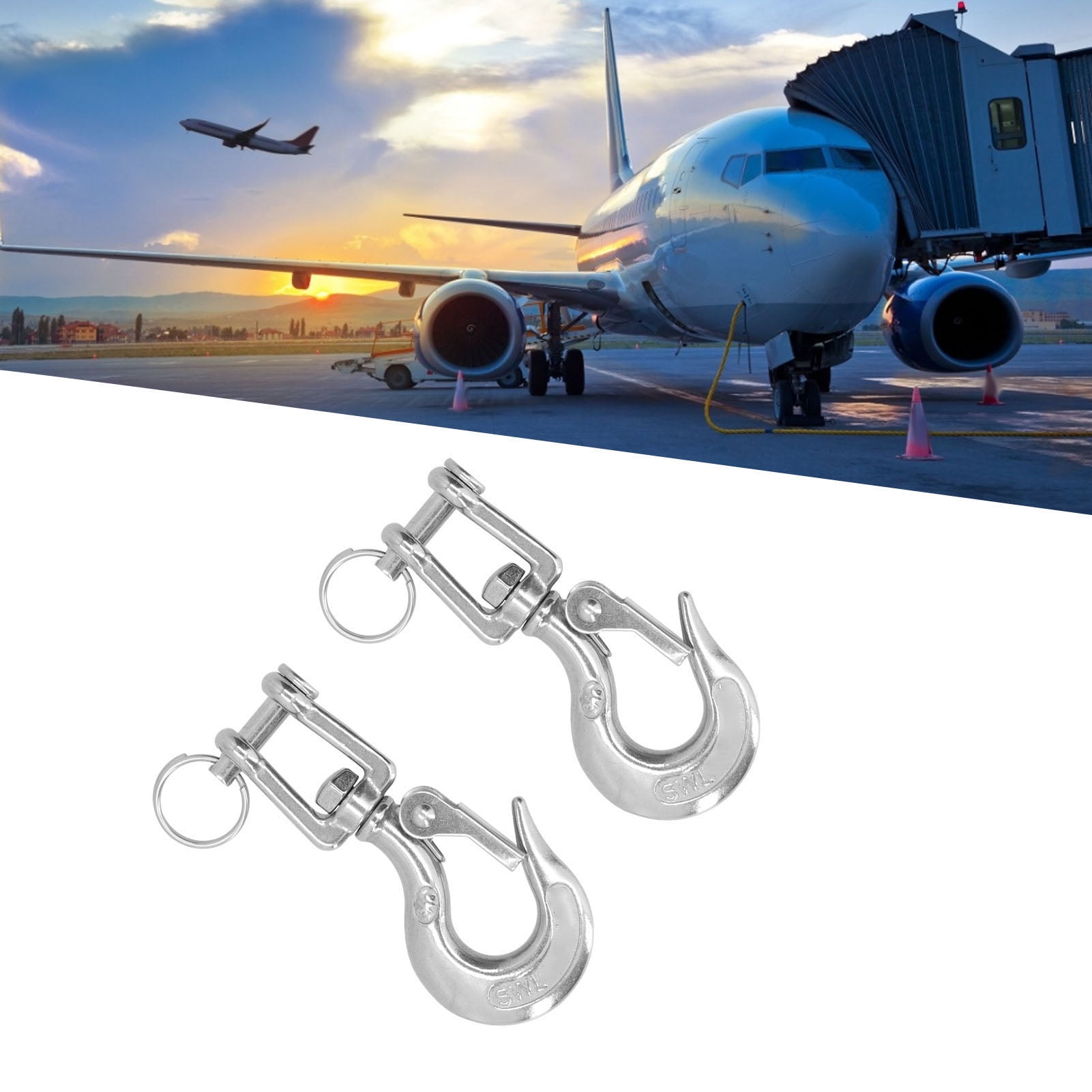Heavy Duty Lifting Clevis Hook, 304 Stainless, Up To 1500kg, Industrial ...