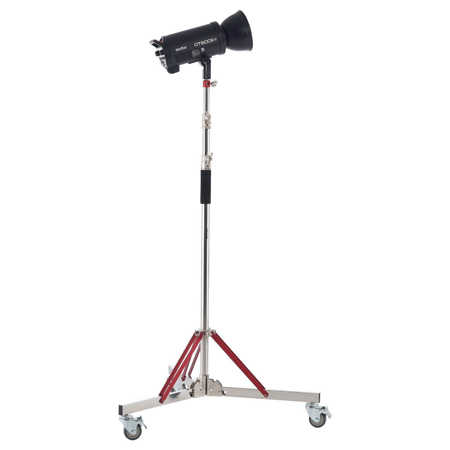 Heavy Duty Light Stand with Casters Max Height 10.5ft/320cm Tripod ...