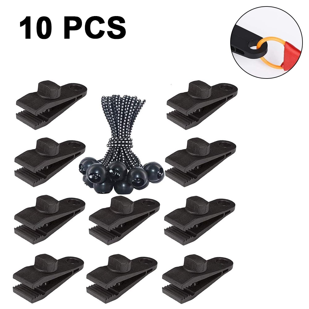 Heavy Duty Lock Grip Tarp Clips, 10 Pack Tent Fasteners Clips - Walmart.com