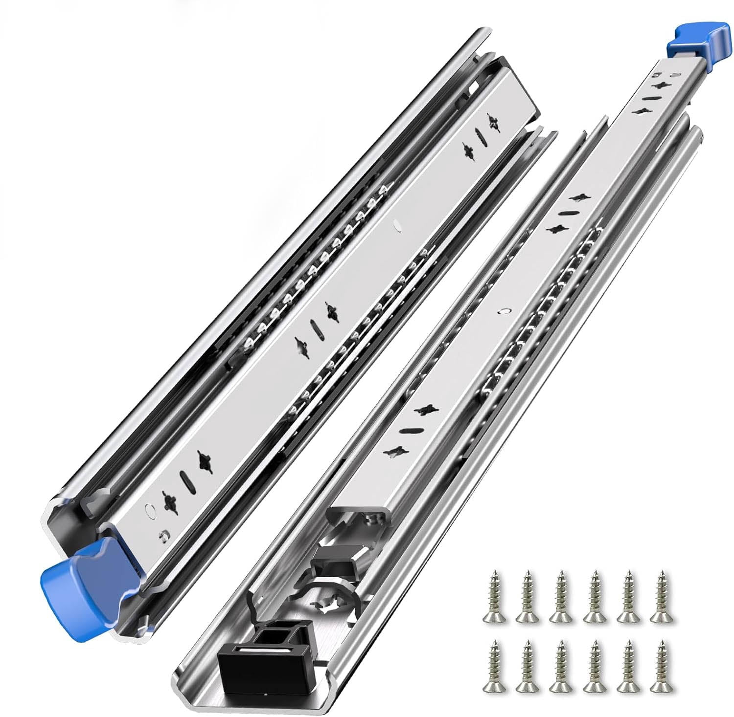 Heavy Duty Locking Drawer Slides, Full Extension Ball Bearing Sliding ...