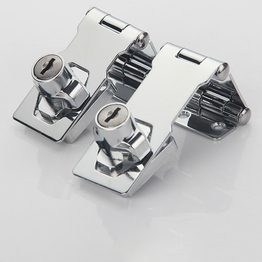 Heavy Duty Locking Hasp And Staple With Keys Padlock Cupboard Shed ...