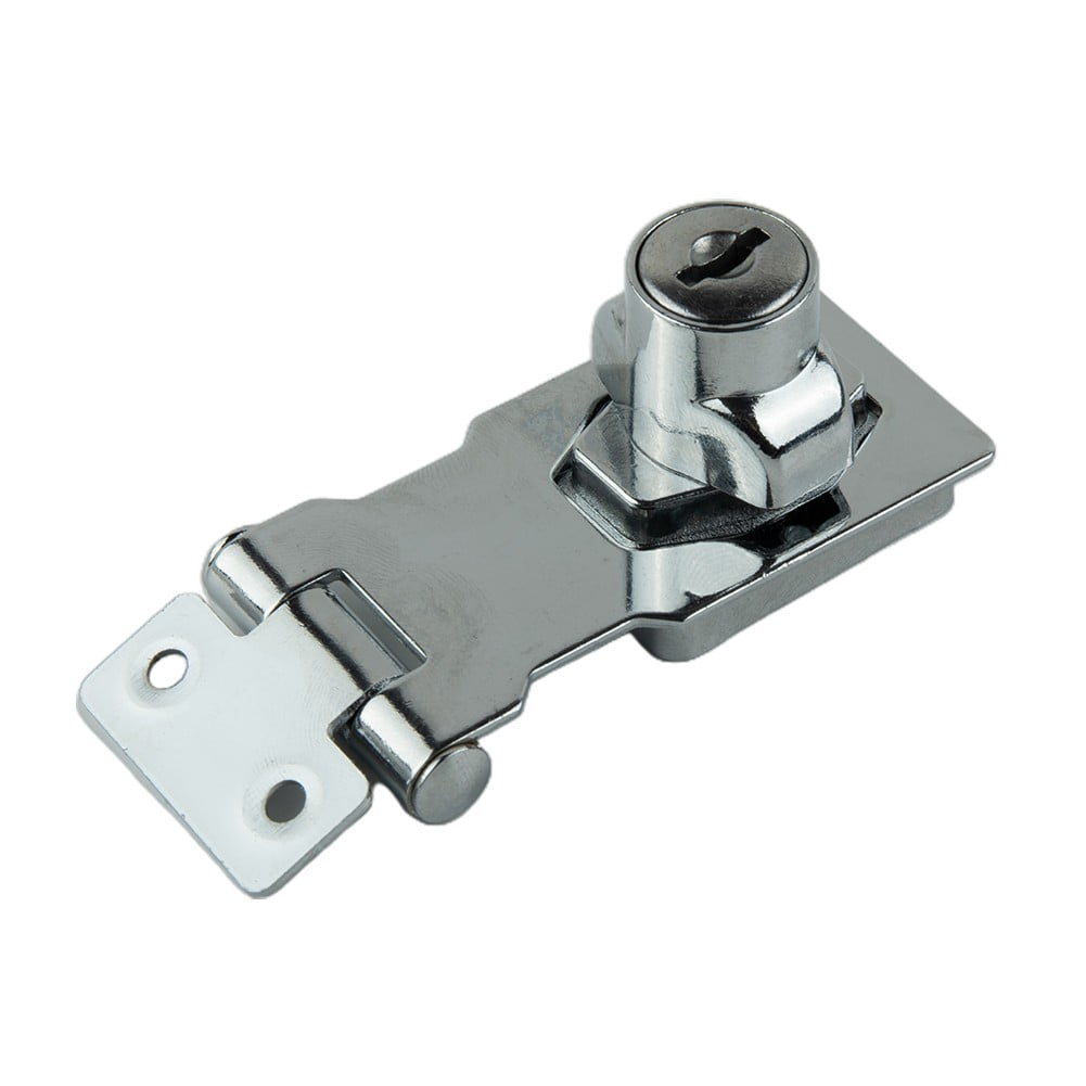 Heavy Duty Locking Hasp And Staple With Keys Padlock Cupboard Shed Garage Lock - Walmart.com