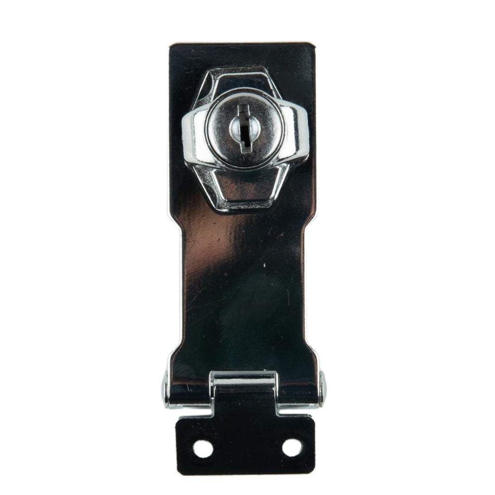 Heavy Duty Locking Hasp And Staple With Keys Padlock Cupboard Shed Garage Lock - Walmart.com