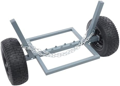 Heavy Duty Log Dolly with Chain 1500LB Capacity, 16" Tires Log Skidder ...