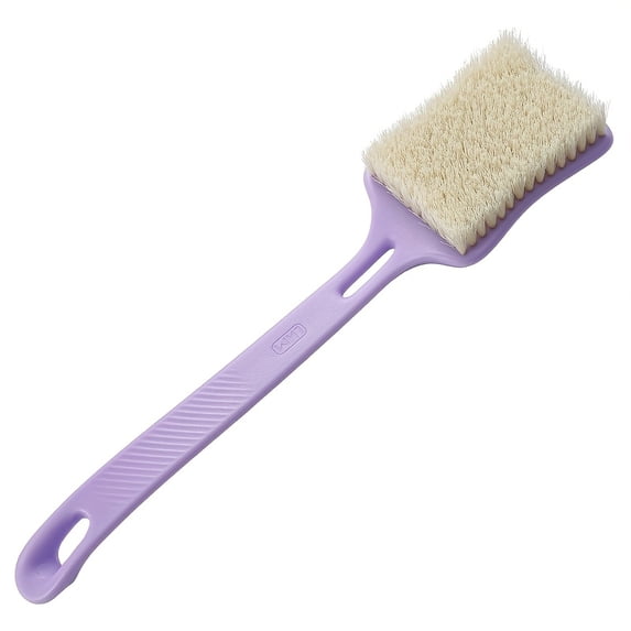 Heavy-Duty Long Handle Back Scrubber Shower Brush with Hard & Soft ...