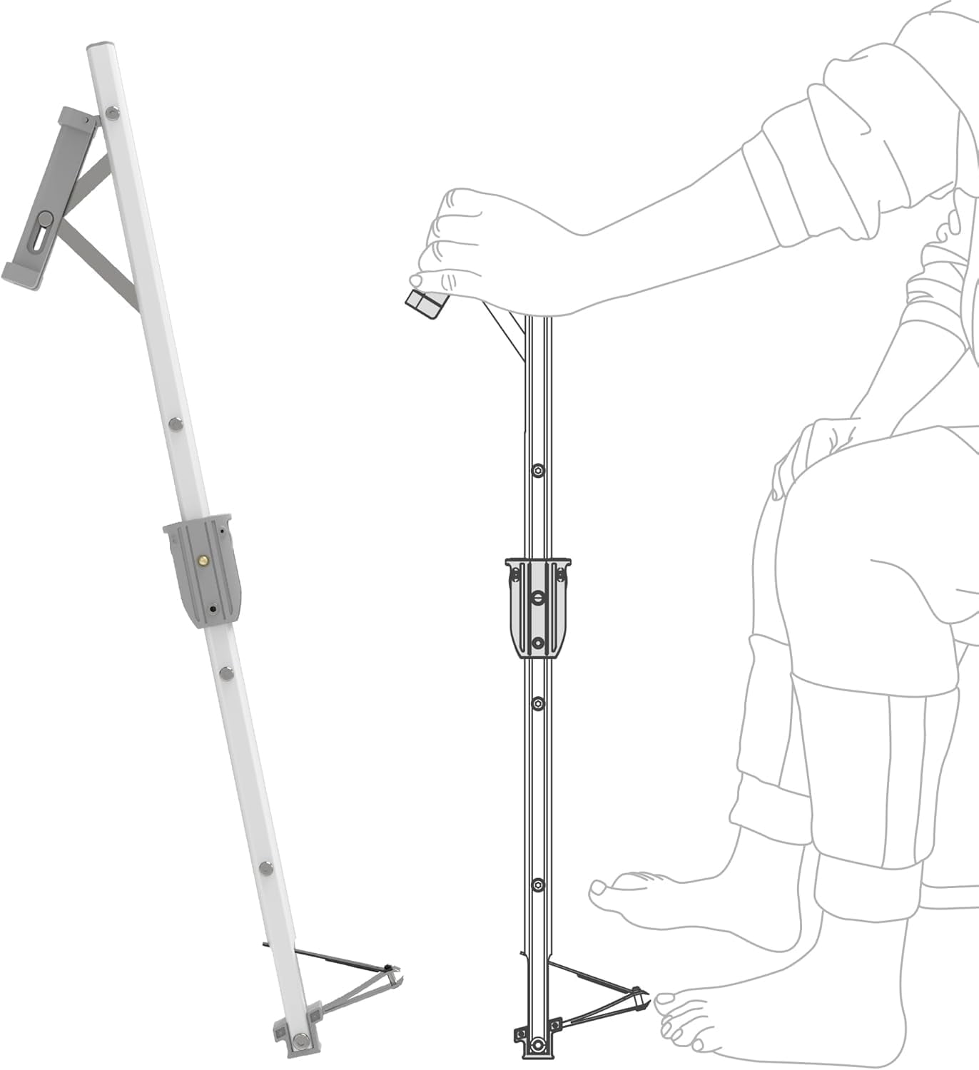 Heavy Duty Long Handled Toenail Clippers，5mm Wide Jaw Opening, No ...