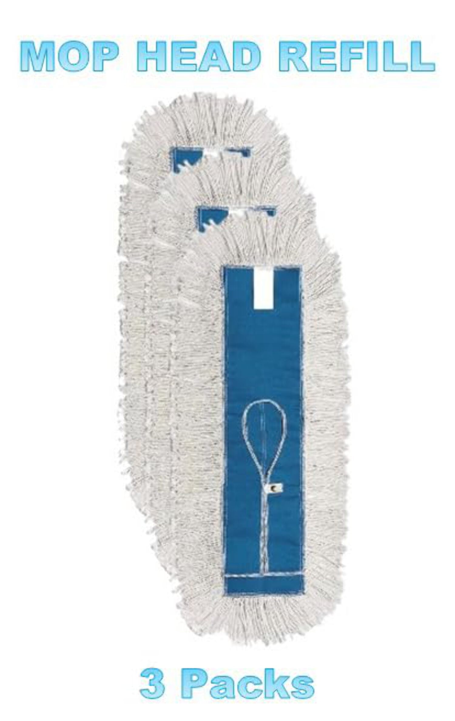 Heavy Duty Looped End Cotton Mop, Effectively collects and Holds dust ...
