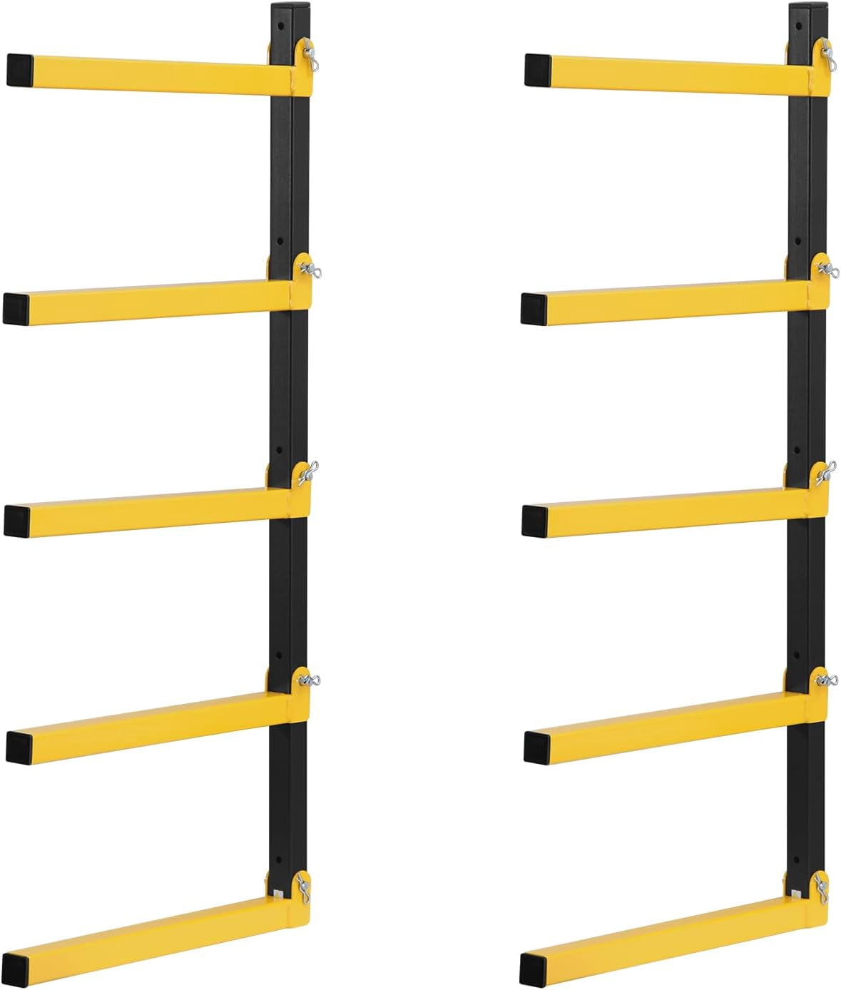 Heavy Duty Lumber Rack Wall Mount with 5-Level System Wood Storage ...