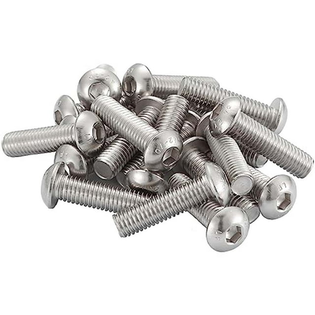 Heavy Duty M6 Hex Socket Button Head Bolts for Furniture and More Pack ...