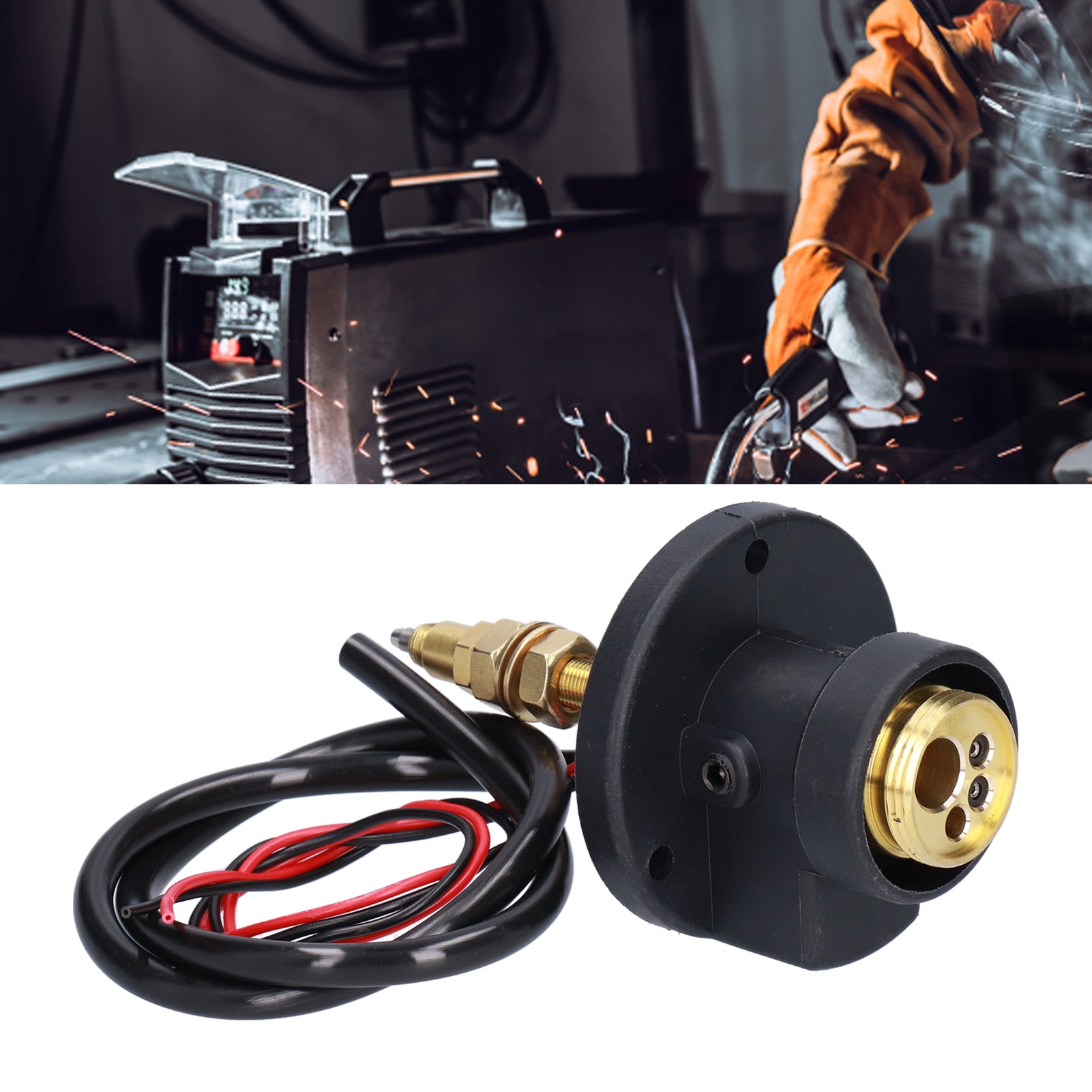 Heavy Duty MIG Welding Adapter, Brass Central Connector For Welding ...