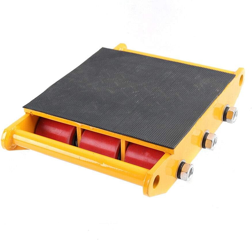 Heavy Duty Machine Dolly Skate Machinery Roller Mover, 15t 33000lbs Capacity Cargo Trolley, 9 ...