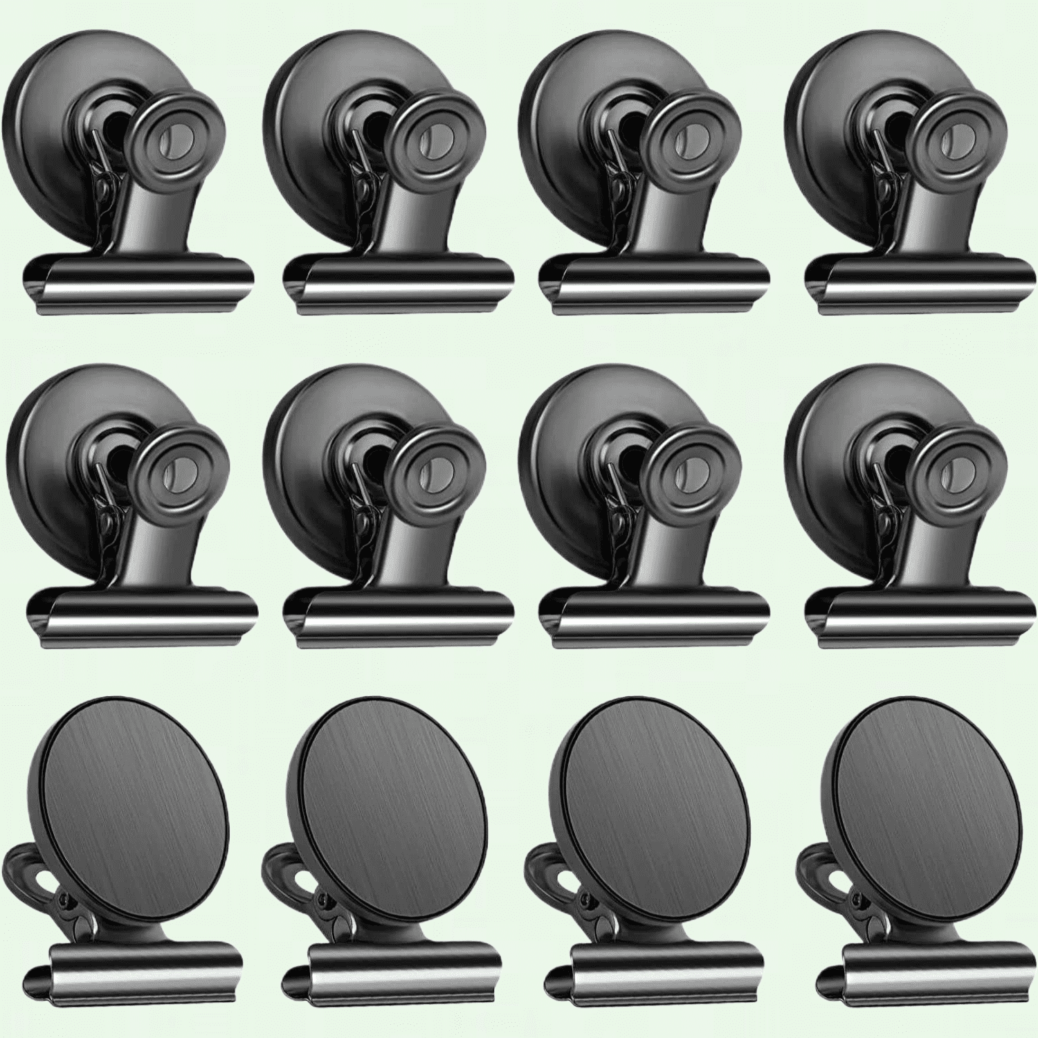 Heavy Duty Magnetic Clips, 12-Pack Fridge Magnets for Whiteboard, Home ...