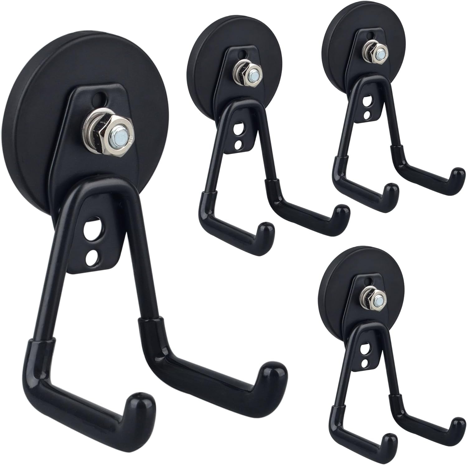 Heavy Duty Magnetic Gara Hooks,4 Pack Strong Lar Magnet Hook for Power ...
