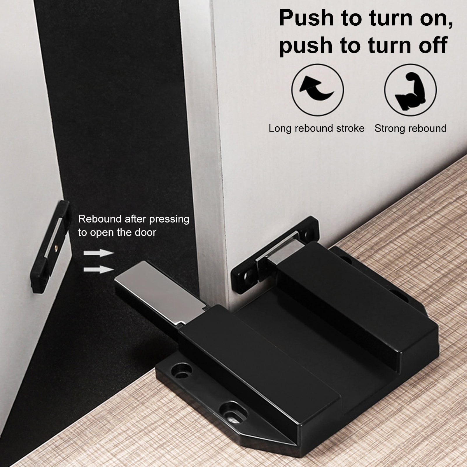 Heavy-Duty Magnetic Push Latch: Strong Suction, ABS Double-Headed Push ...