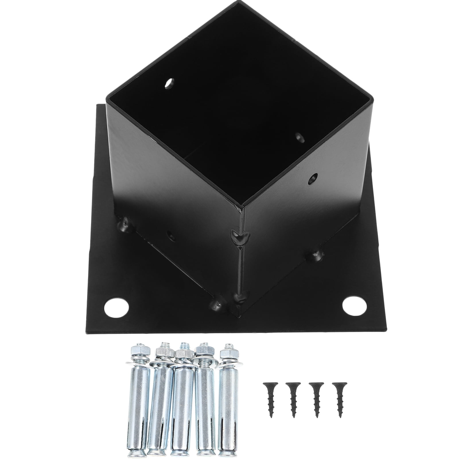 Heavy Duty Mailbox Anchor Bracket Metal Deck Porch Railing Support Base ...