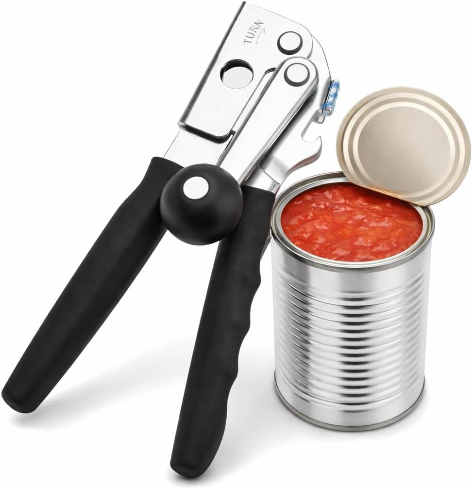 Heavy Duty Manual Can Opener for Seniors & Adults with Magnetic Lid ...