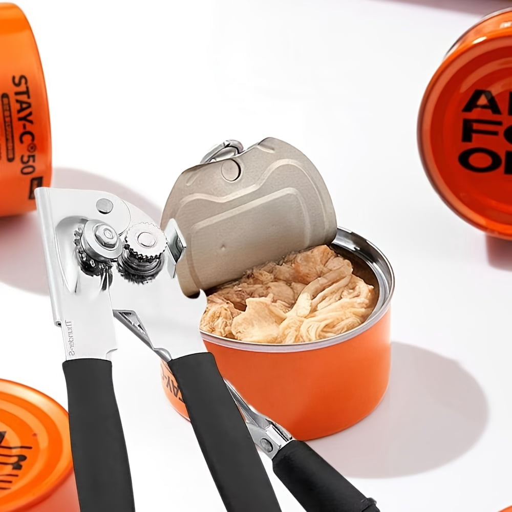 Heavy Duty Manual Crank Can Opener with Magnetic Lid Lifter, Extra Long ...