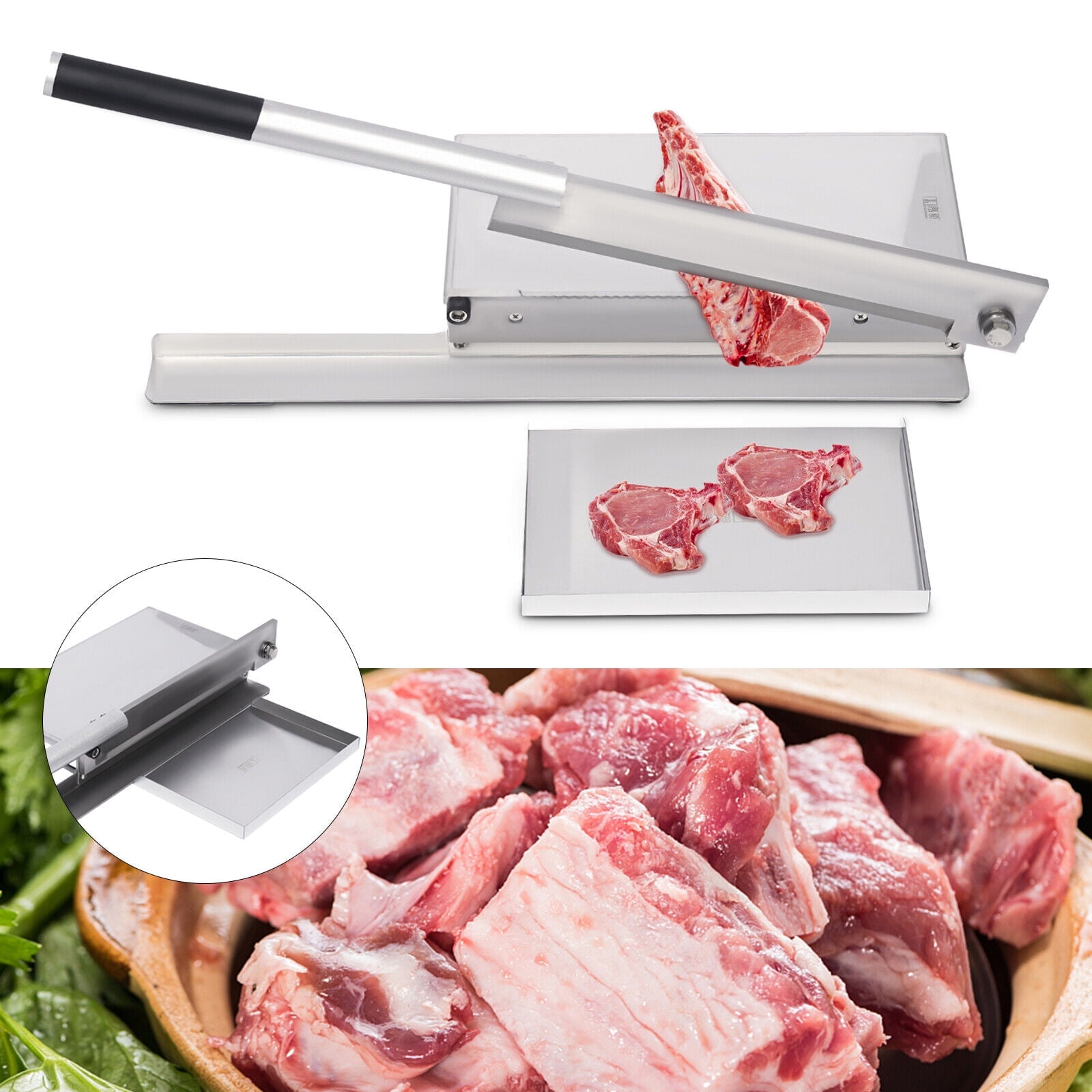 Heavy Duty Guillotine Bone Cutting Machine, Manual Meat Chicken ...