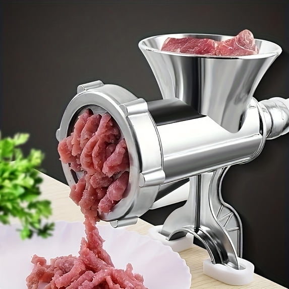 HuangRuiyu003 Heavy-Duty Manual Meat Grinder, Stainless Steel Hand ...