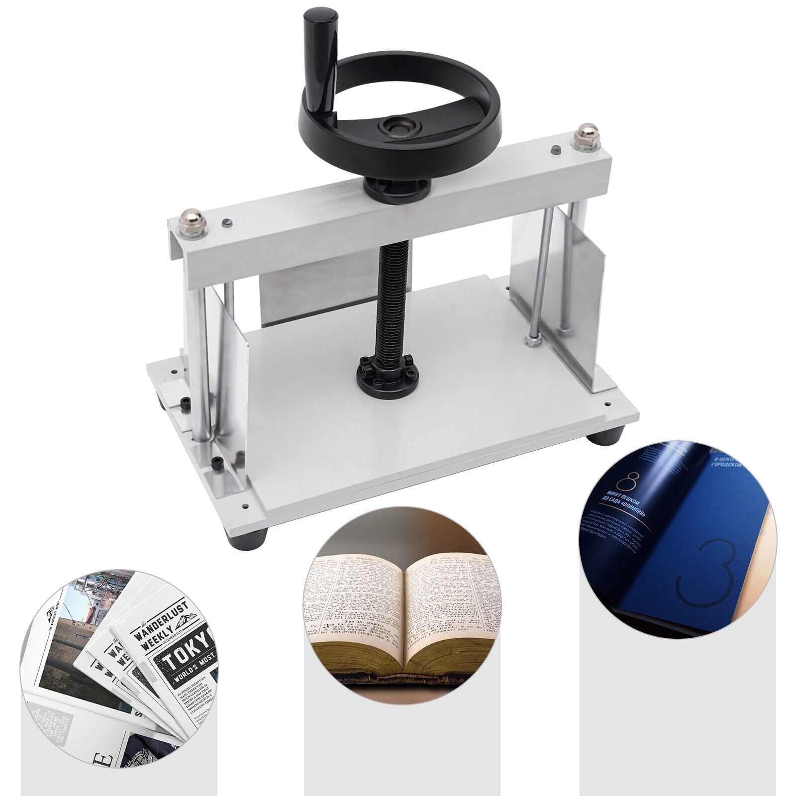 Heavy Duty Manual Press Machine Flattener Paper Book Binding Press ...