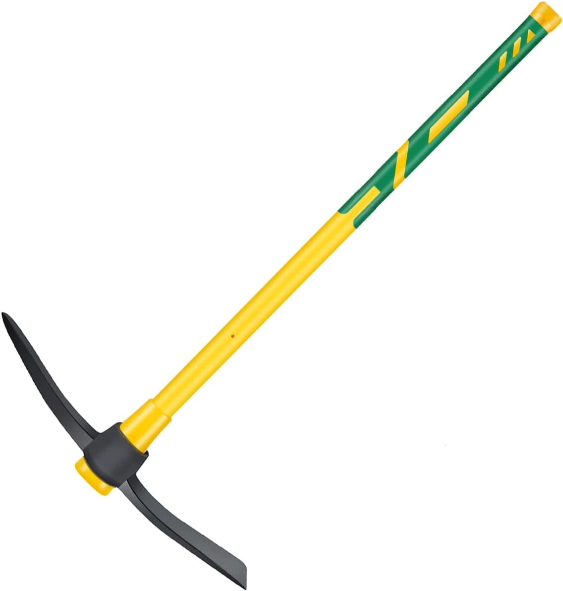 Heavy Duty Mattock, 36" Fiberglass Handle, Yellow, Steel, Multipurpose ...