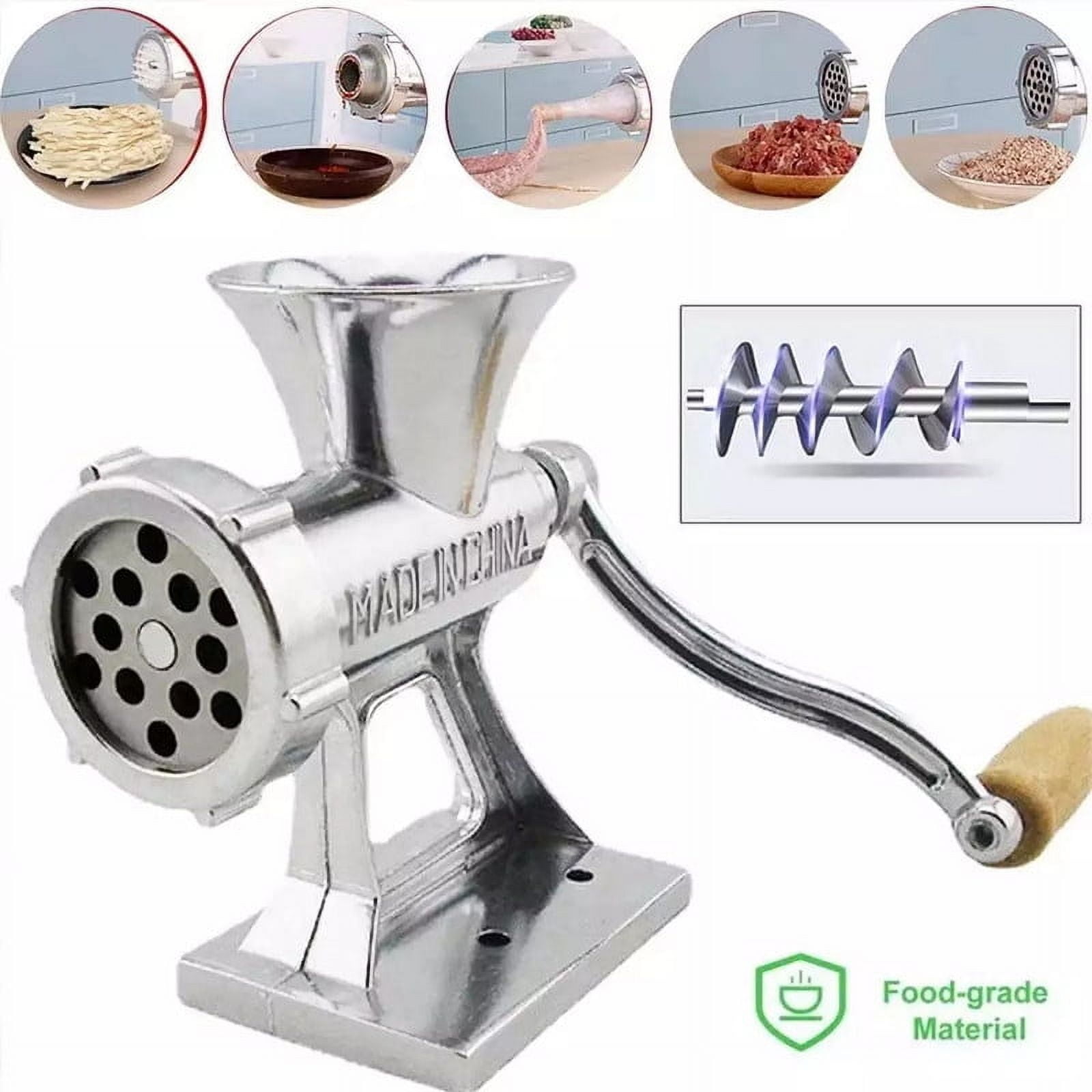 Heavy Duty Meat Grinder Mincer Stuffer Manual Sausage Filler Sauce ...