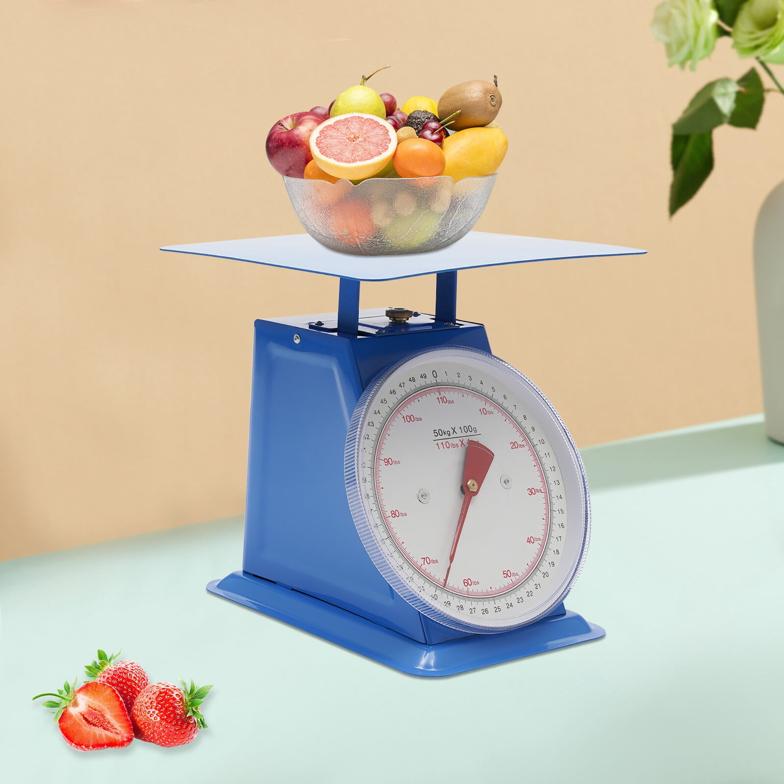 Heavy Duty Mechanical Dial Scale – 110 Lbs Capacity, High Accuracy ...