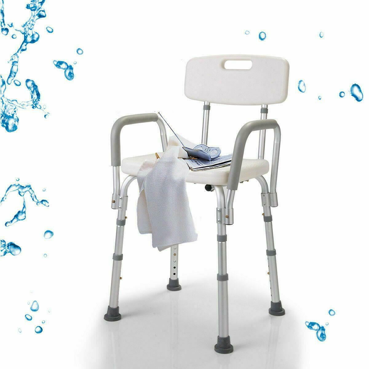 Heavy Duty Medical Shower Chair Elderly Bathroom Aid Stool Mobility Aid ...