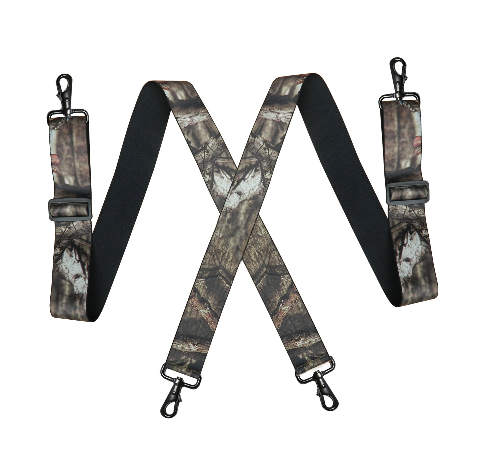 Heavy Duty Men Camo Suspenders With 4 Snap Hooks Adjustable Work ...