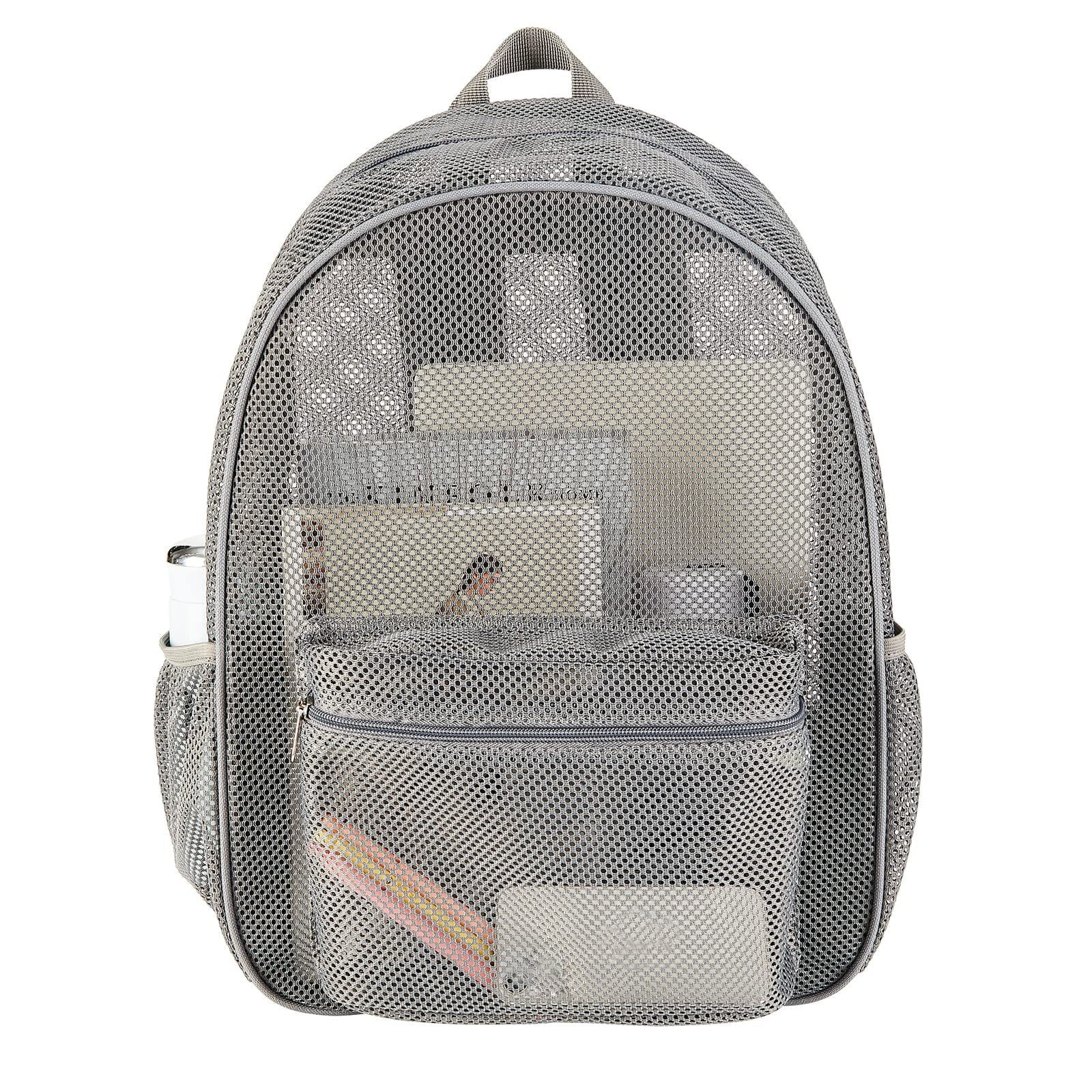 Heavy Duty Mesh Backpack, See Through College Student Backpack with ...