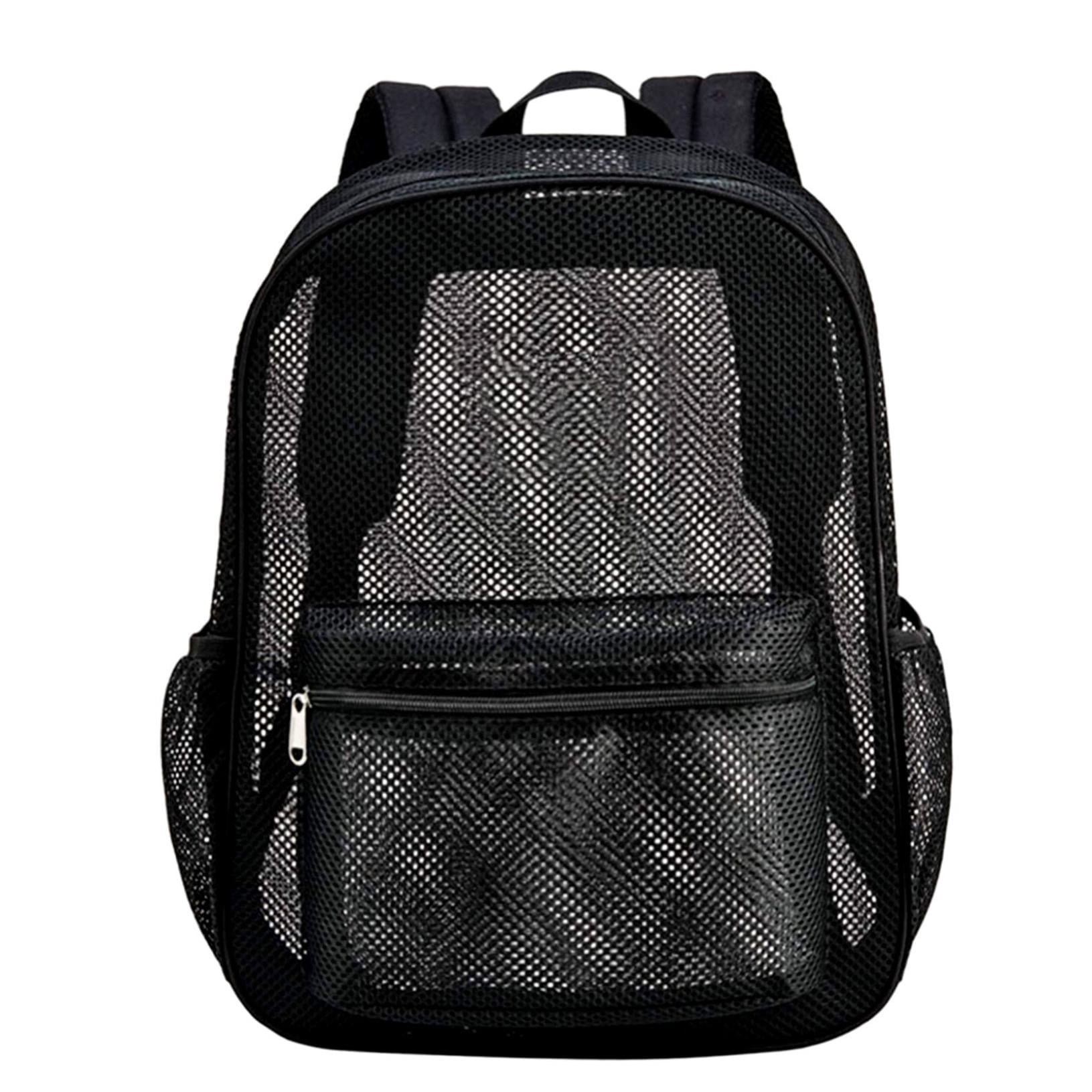 Heavy Duty Mesh Backpacks for Adults, See Through Backpack Diving ...