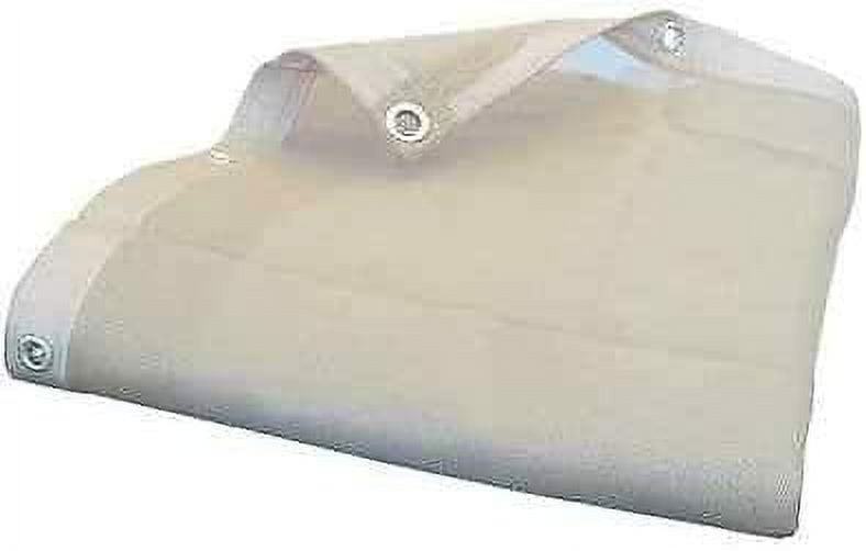 Heavy Duty Mesh Tarp Net Sail Sun Shade Awning and Fence Screen (White ...