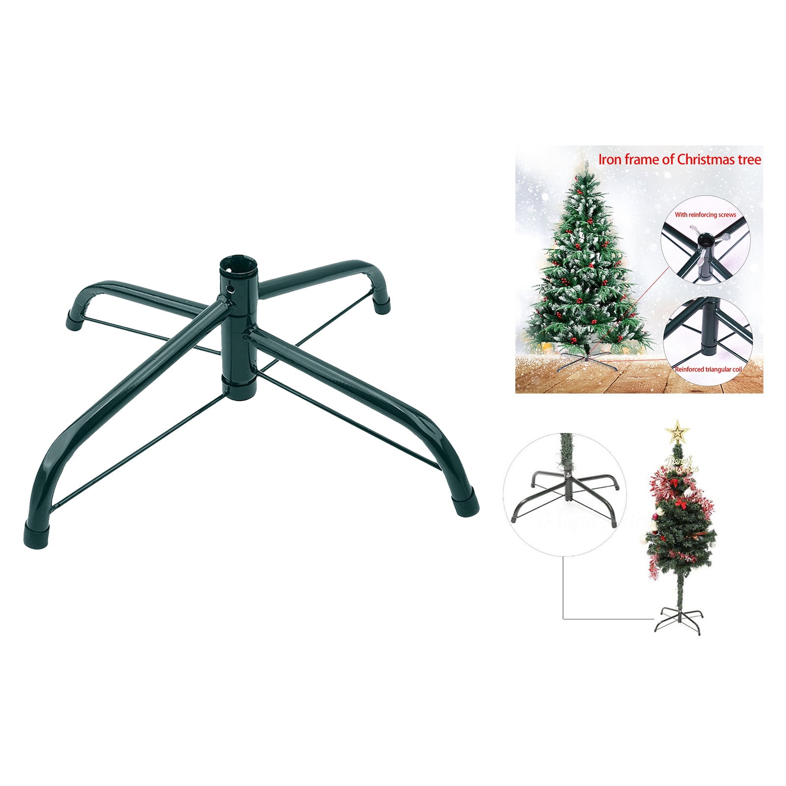 Heavy Duty Metal Christmas Tree Stand with Enlarged Base and Folding ...