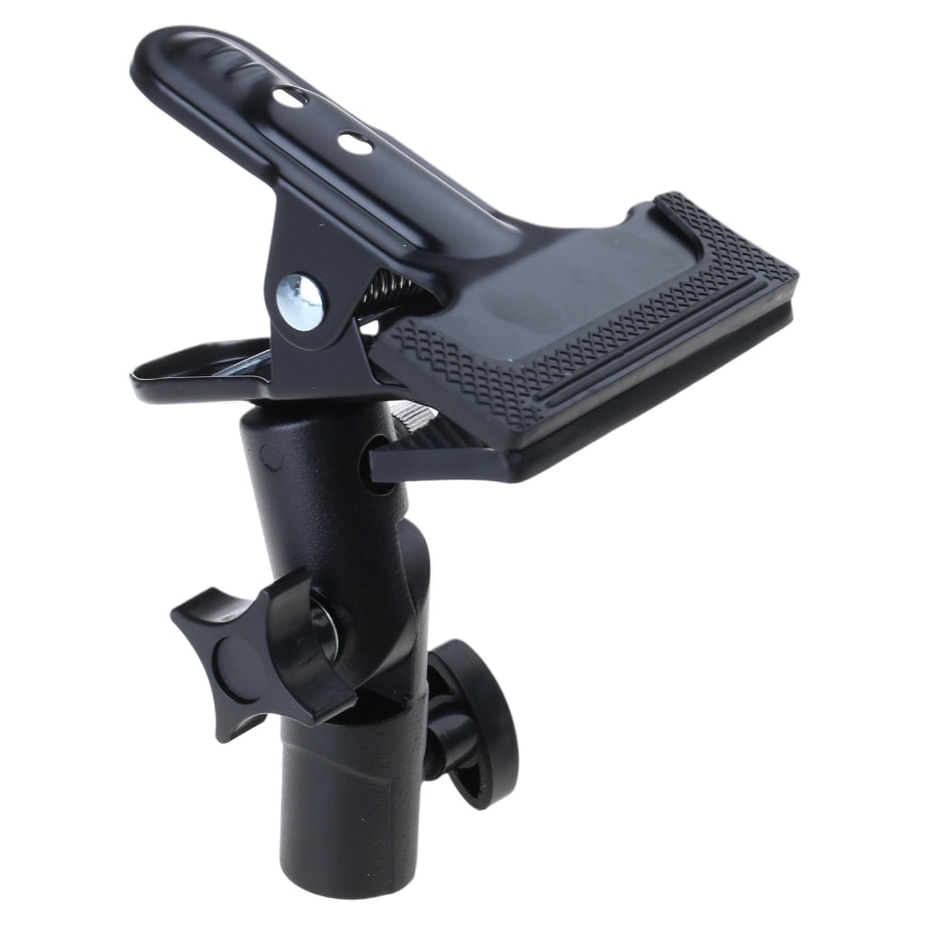 Heavy Duty Metal Clamp Holder Reflector Clip Mount Bracket for Flash ...