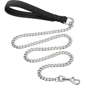 Heavy Duty Dog Leash,5.25FT Metal Dog Leash Dog Chain with Comfortable ...