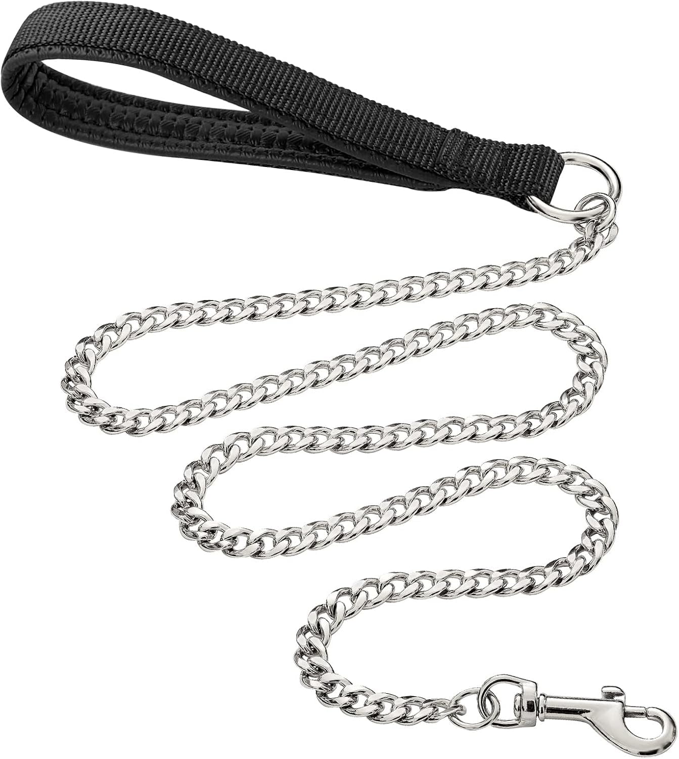 SilaiteWP Heavy Duty Metal Dog Leash, 6FT Chew Proof Chain with Soft ...