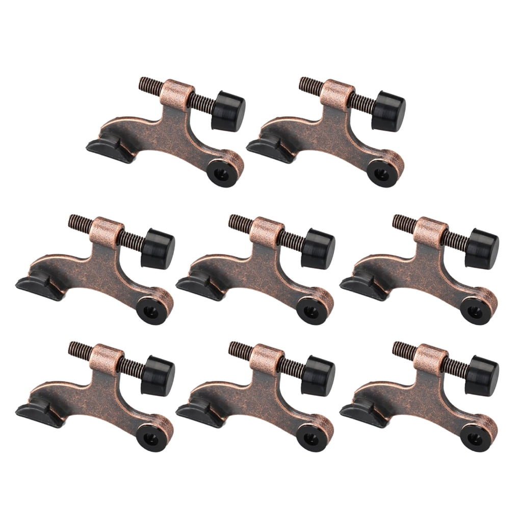 Heavy Duty Metal Door Hinges Top Bronze Finish Door Stoppers Elegant ...