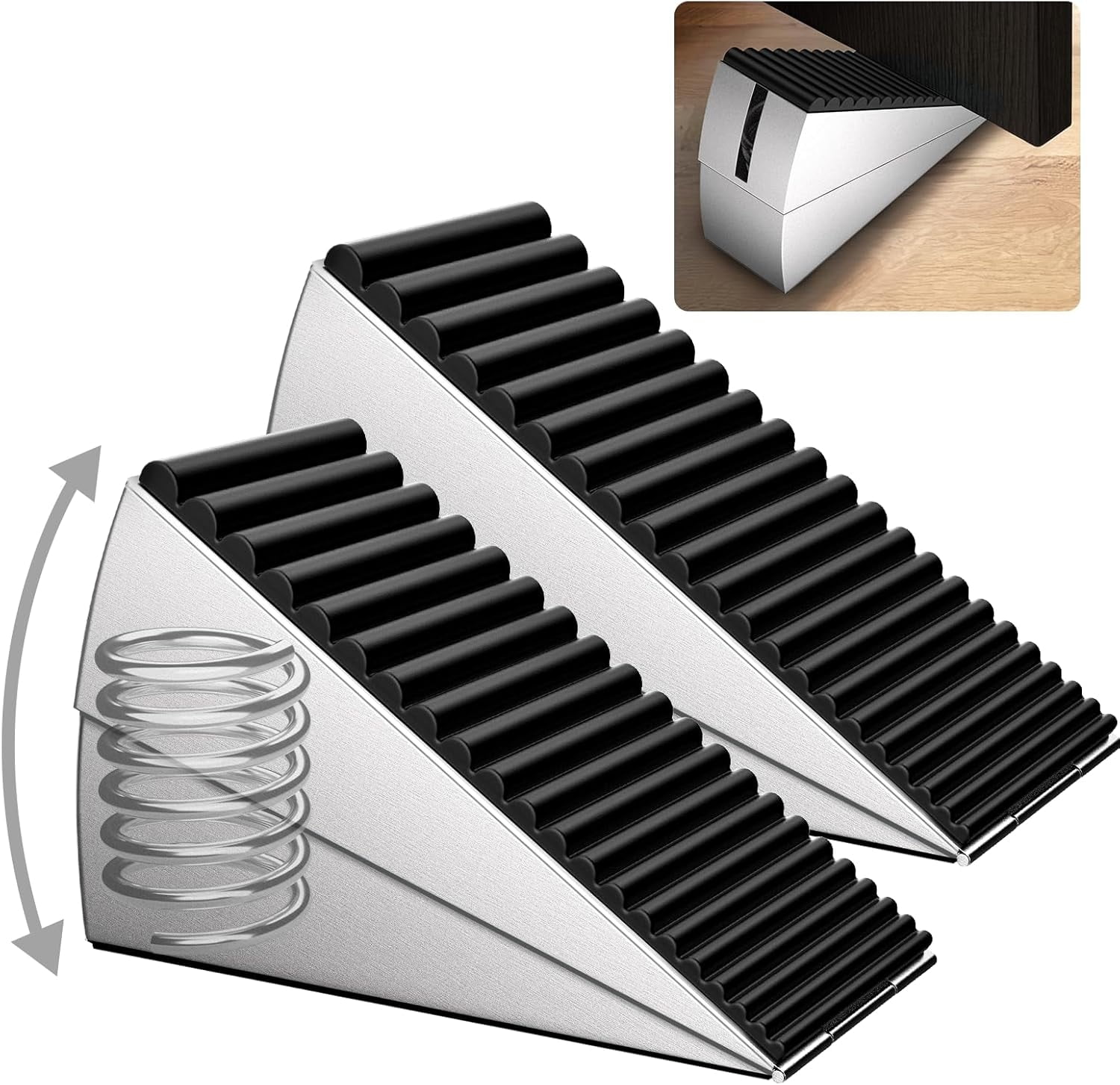 Heavy Duty Metal Door Stop, Strongest Large Adjustable Spring Door ...