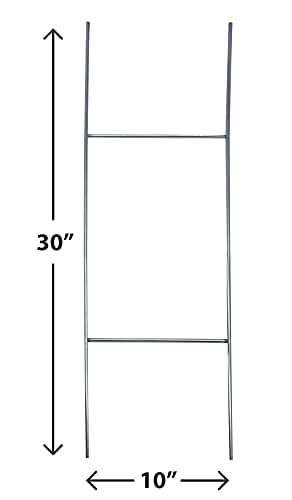 Heavy Duty Metal H Frame Wire Step Stake for Yard Signs - 10 x 30 inch ...