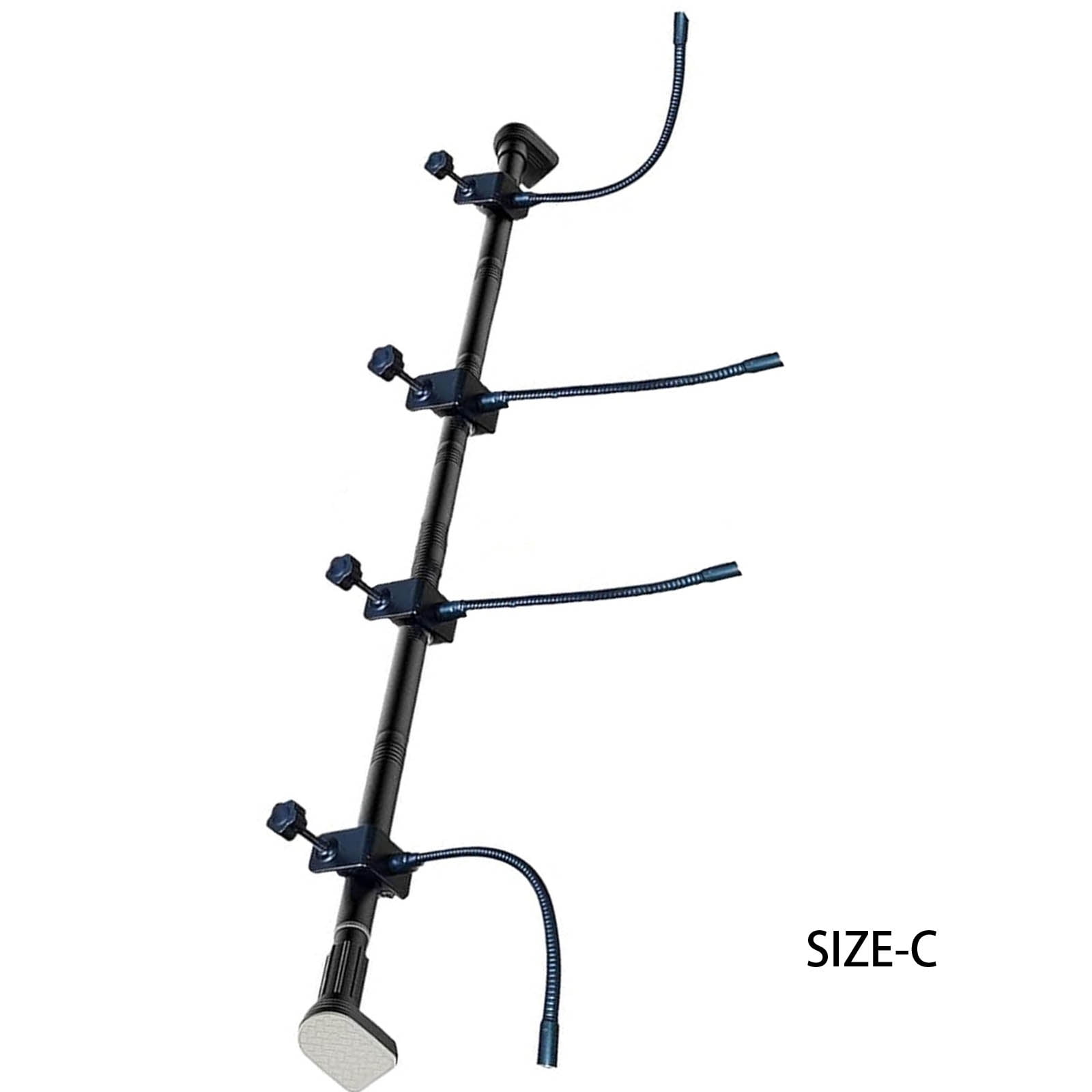 Heavy Duty Metal Hanger 4 Hooks, Adjustable Length for Festive Lights ...