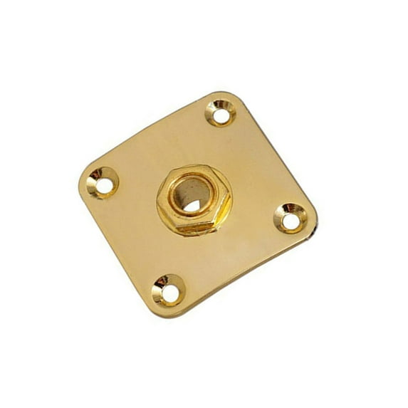 Heavy-Duty Metal Input Jacks Plate for Electric Guitars, Fit with 4 ...