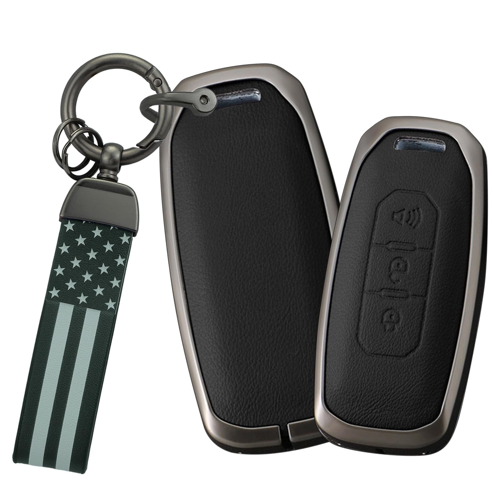 Heavy Duty Metal Key Fob Case Protector Cover Compatible with Ford ...