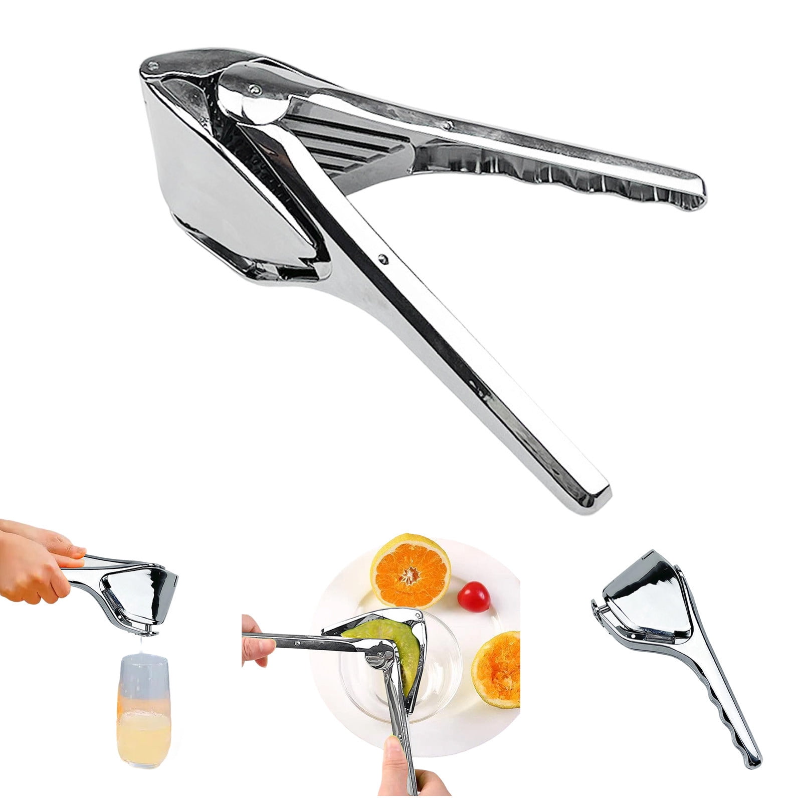 Heavy Duty Metal Lemon Squeezer - Manual Handheld Press Citrus Juicer ...