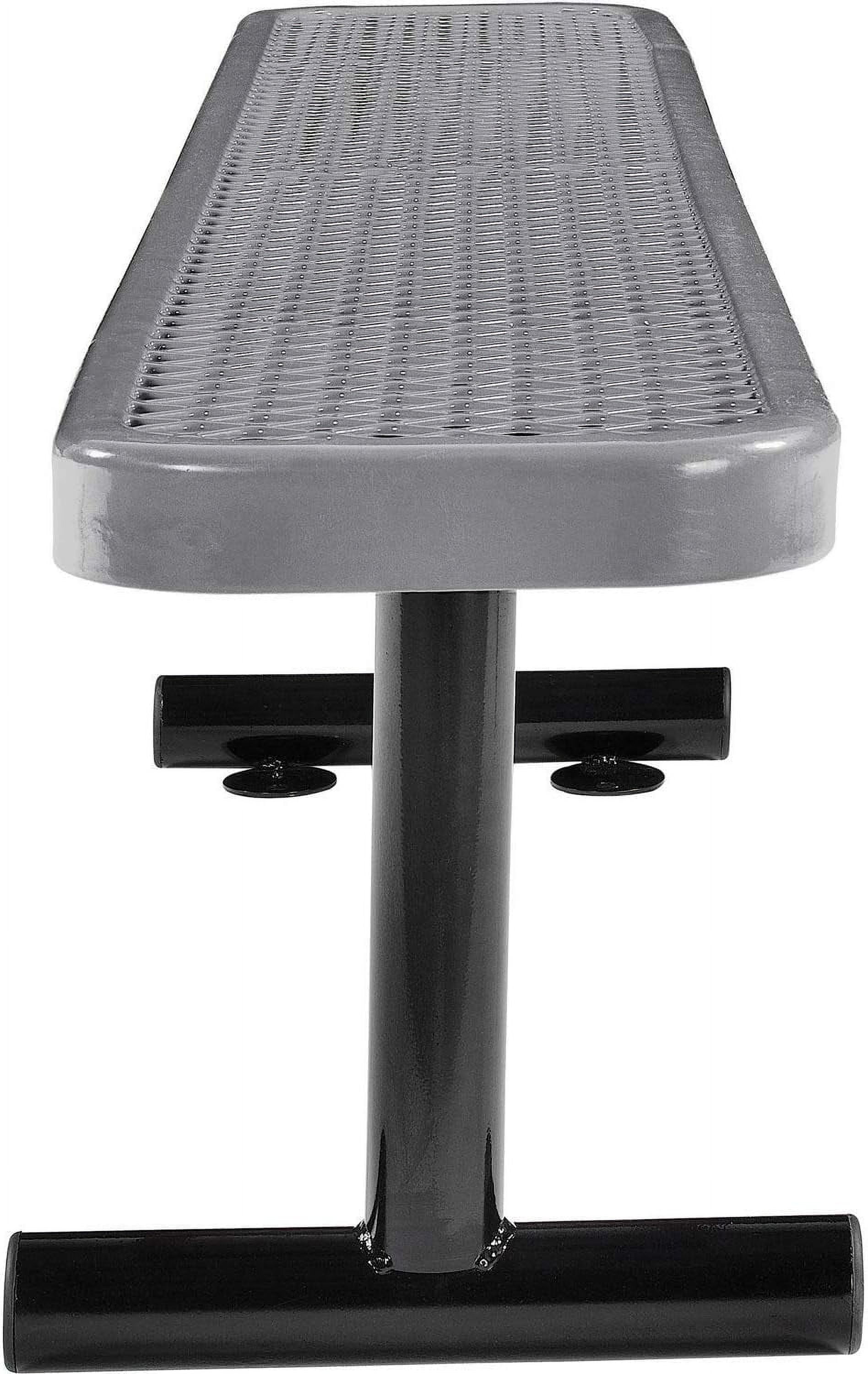 Heavy Duty Metal Mesh Bench, Portable Outdoor Bench with Steel Frame ...