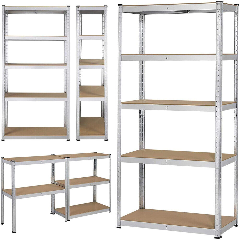 Heavy Duty Metal Muscle Rack Shelving Storage 35"W x 16"D x 71"H Garage ...