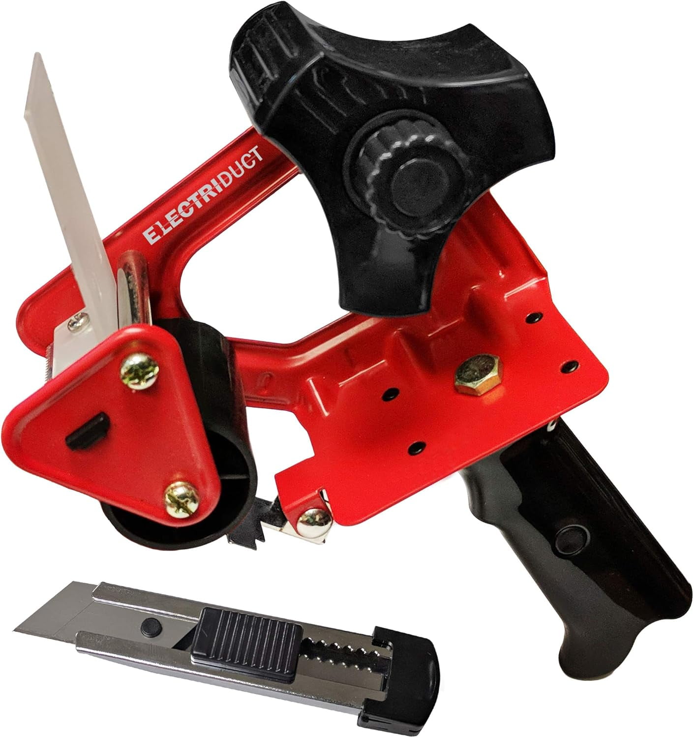 Heavy Duty Metal Packing Tape Gun for 2 Inch Wide Tape, with Built-In ...