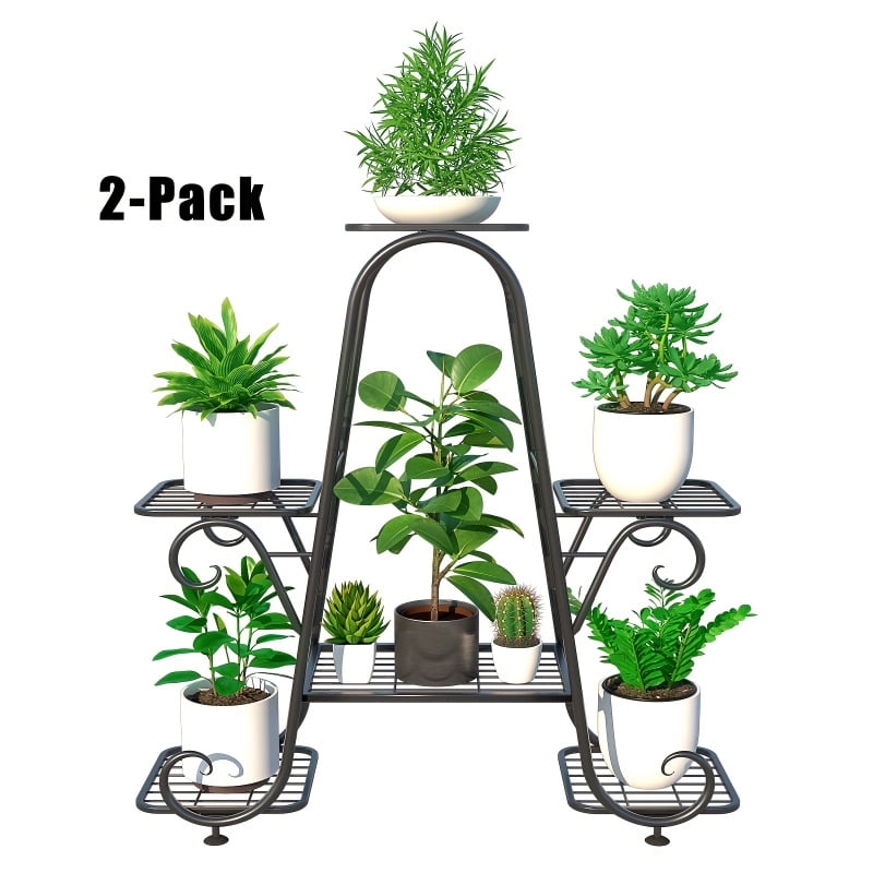 [Heavy Duty Metal Plant Stand] Heavy Duty Matte Black Metal Plant Stand ...