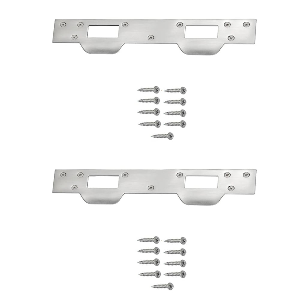 Heavy Duty Metal Plate Reinforcer Double Hole Security Plate for Door ...